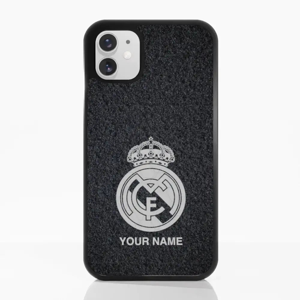 Real Madrid Official 3D Phone Case Design Black background +Name